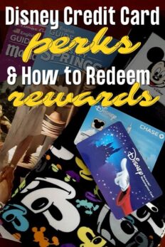 Disney Chase Visa & Disney Rewards Redemption Card