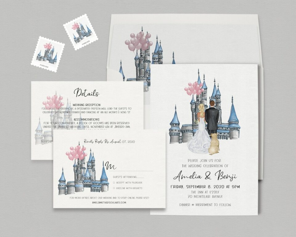 10 Most Beautiful Disney Wedding Invitations