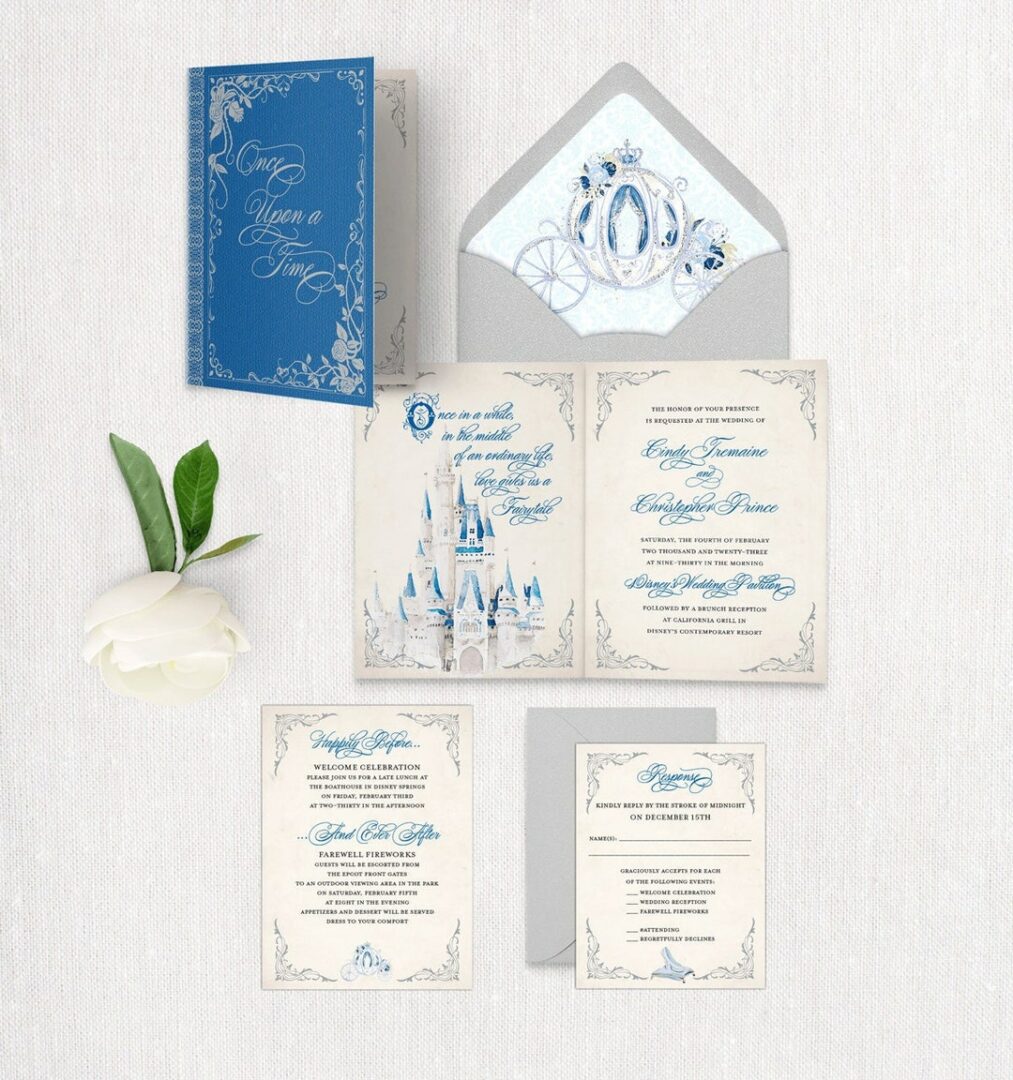 10 Most Beautiful Disney Wedding Invitations