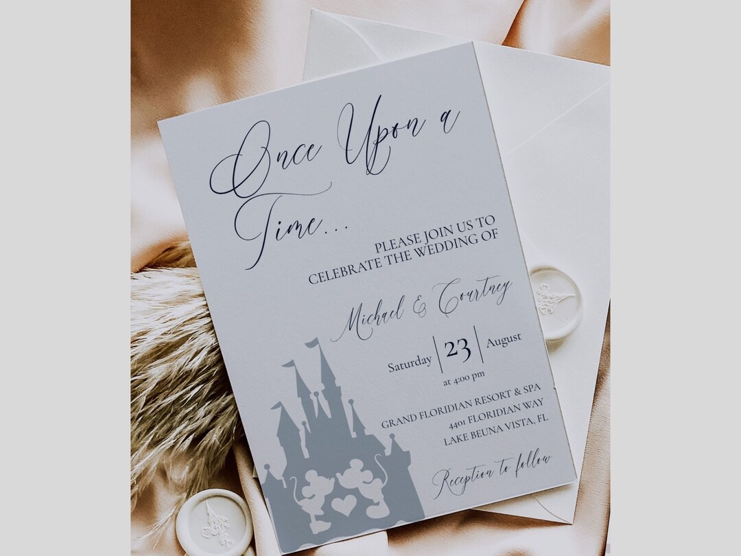 10 Most Beautiful Disney Wedding Invitations