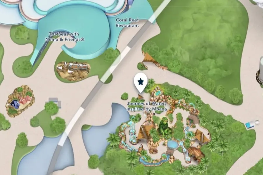 EPCOT Moana Journey of Water Walk Through